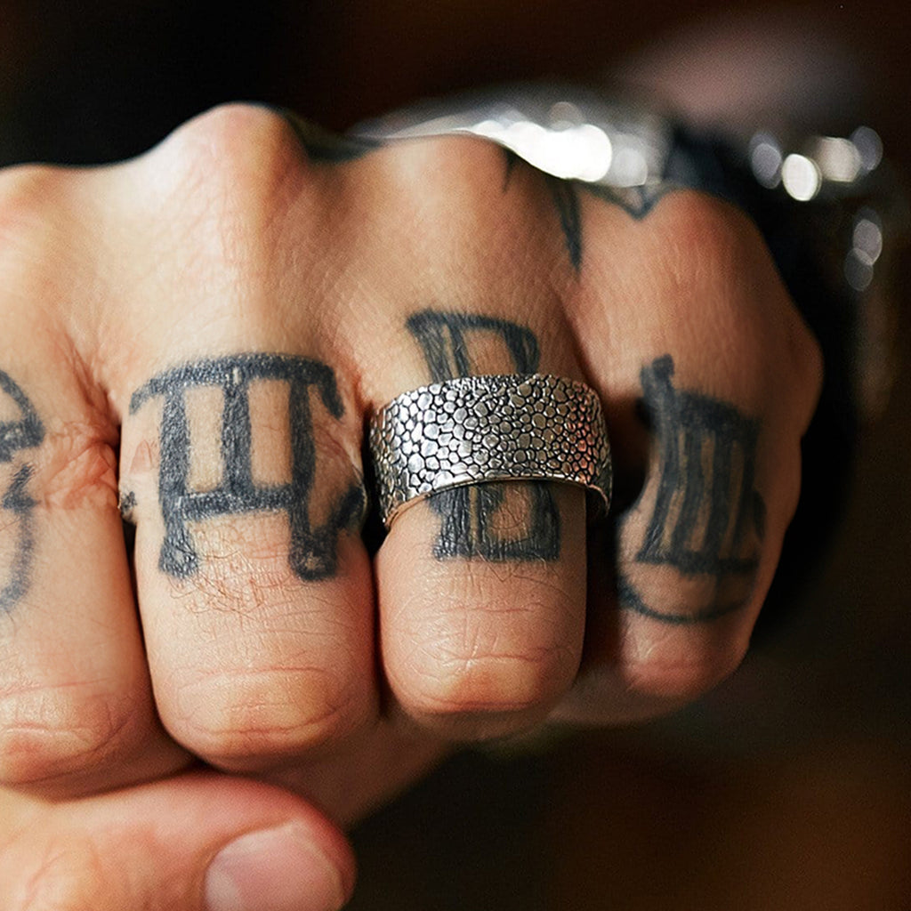 Weathered Stone Ring – Silver Phantom Jewelry