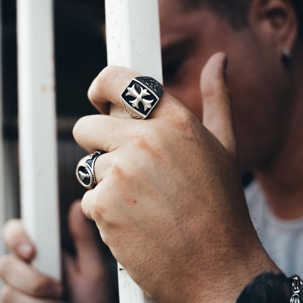 Cross Patonce Ring – Silver Phantom Jewelry