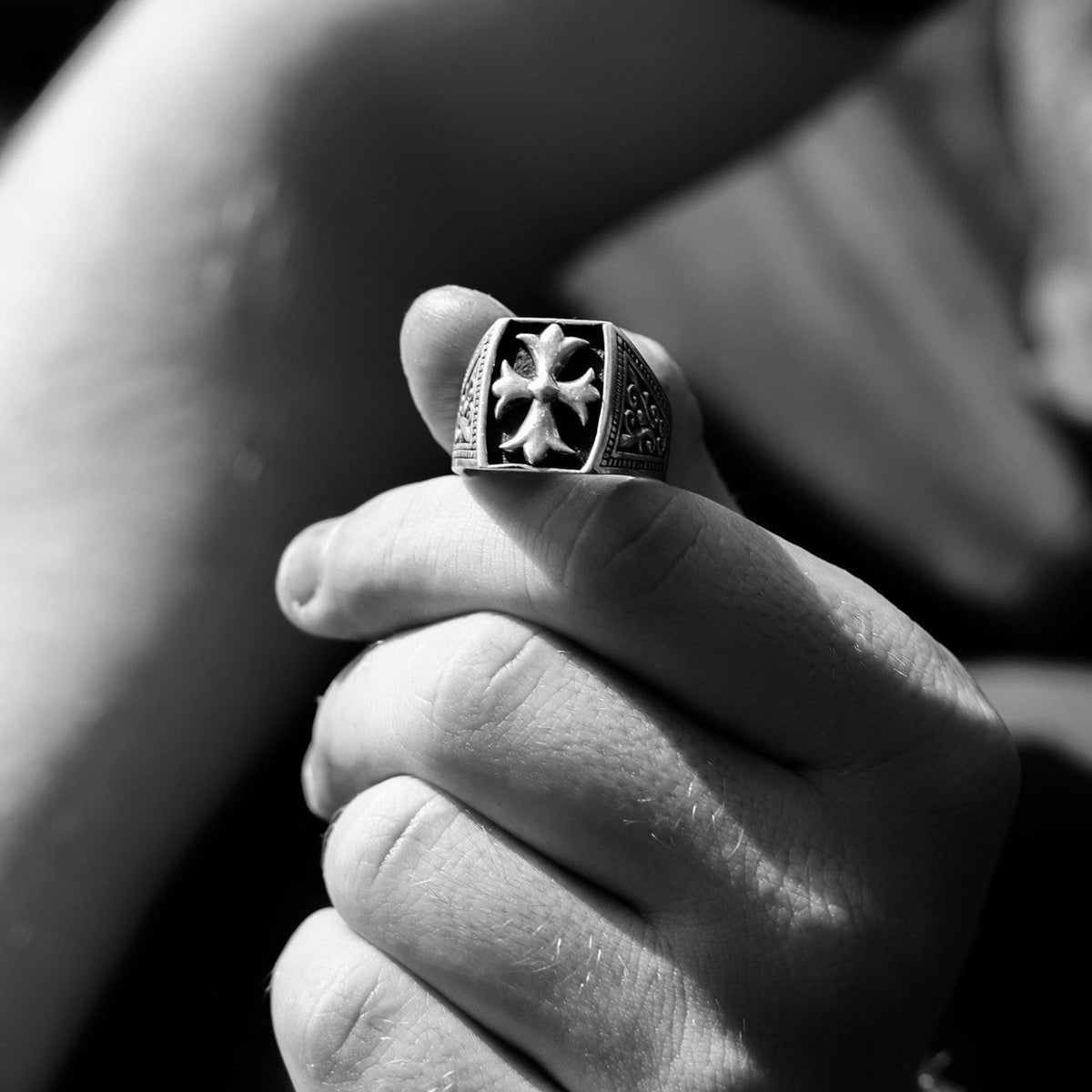 Cross Patonce Ring – Silver Phantom Jewelry
