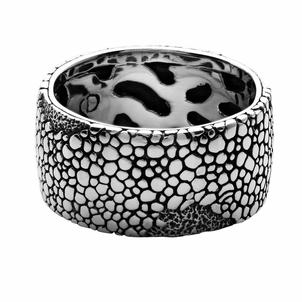 Weathered Stone Ring – Silver Phantom Jewelry